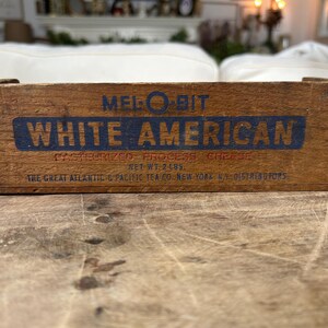 Vintage Mel-o-bit Wooden Cheese Box Distressed Brown Wood Box to ...