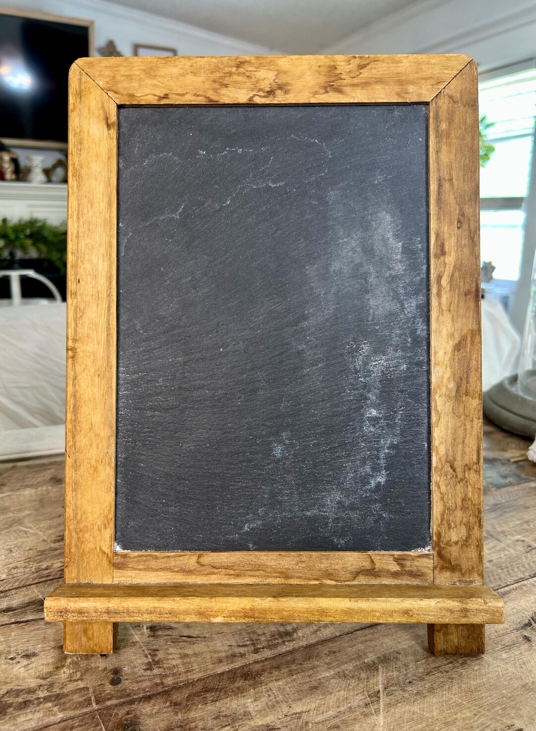Antique School Slate Board for Students Wood Frame From Early 1900s ...