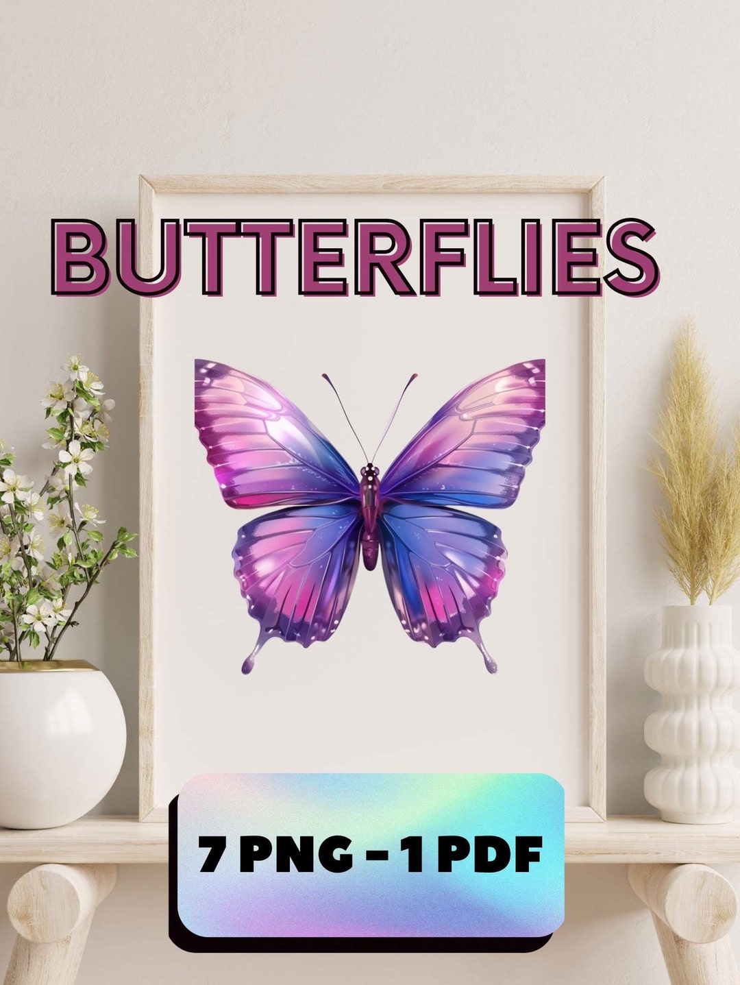 Butterflies, Butterfly, Purple, Sticker, PNG, Png, Cricut, - Etsy