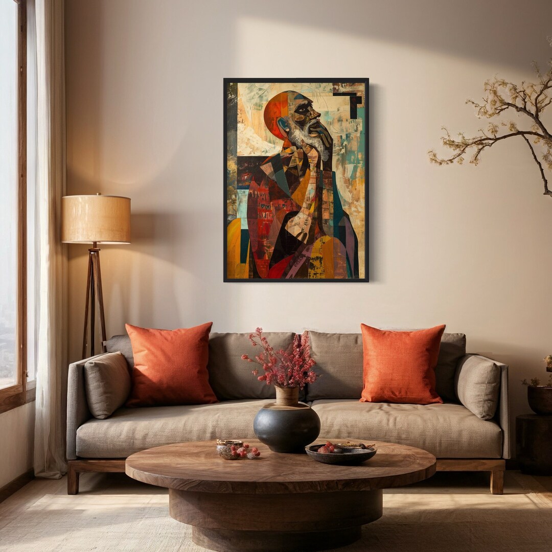 Greek Inspired Art Print Ancient Greece Painting Abstract Modern ...