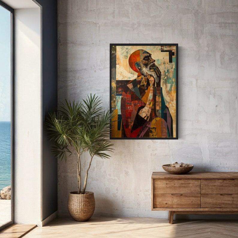 Greek Inspired Art Print Ancient Greece Painting Abstract Modern ...