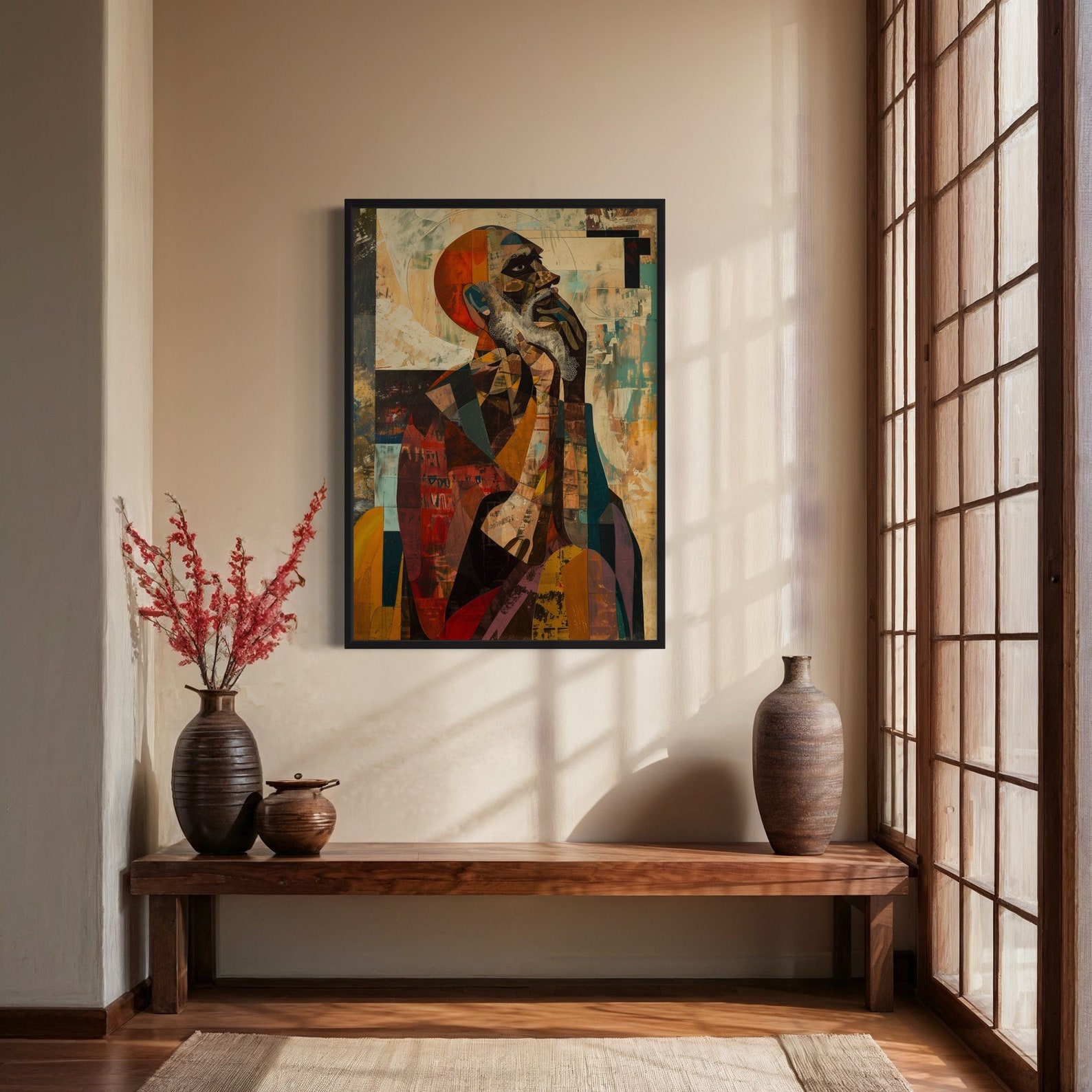 Greek Inspired Art Print Ancient Greece Painting Abstract Modern ...