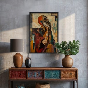 Greek Inspired Art Print Ancient Greece Painting Abstract Modern ...