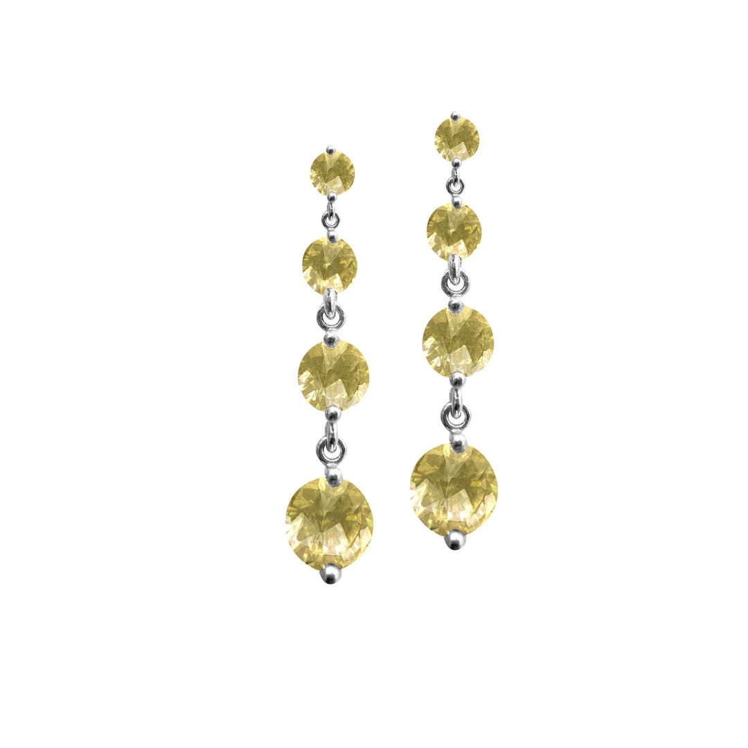 Silver Earrings With Zultanite Stones, Dangling Design for Daily Wear ...