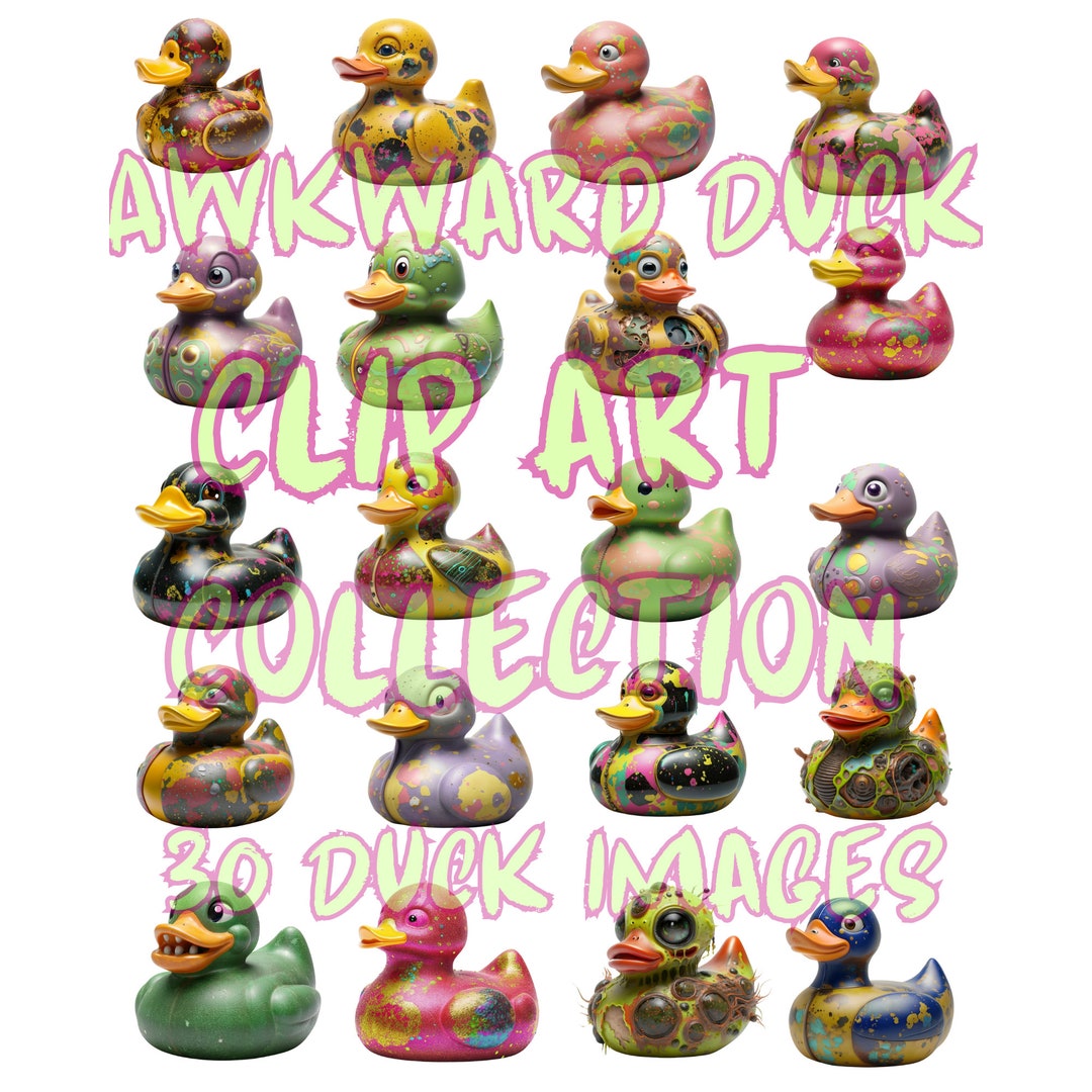 Awkward Ducks Clip Art Collection 30 5000x5000 Px Images of Rubber ...