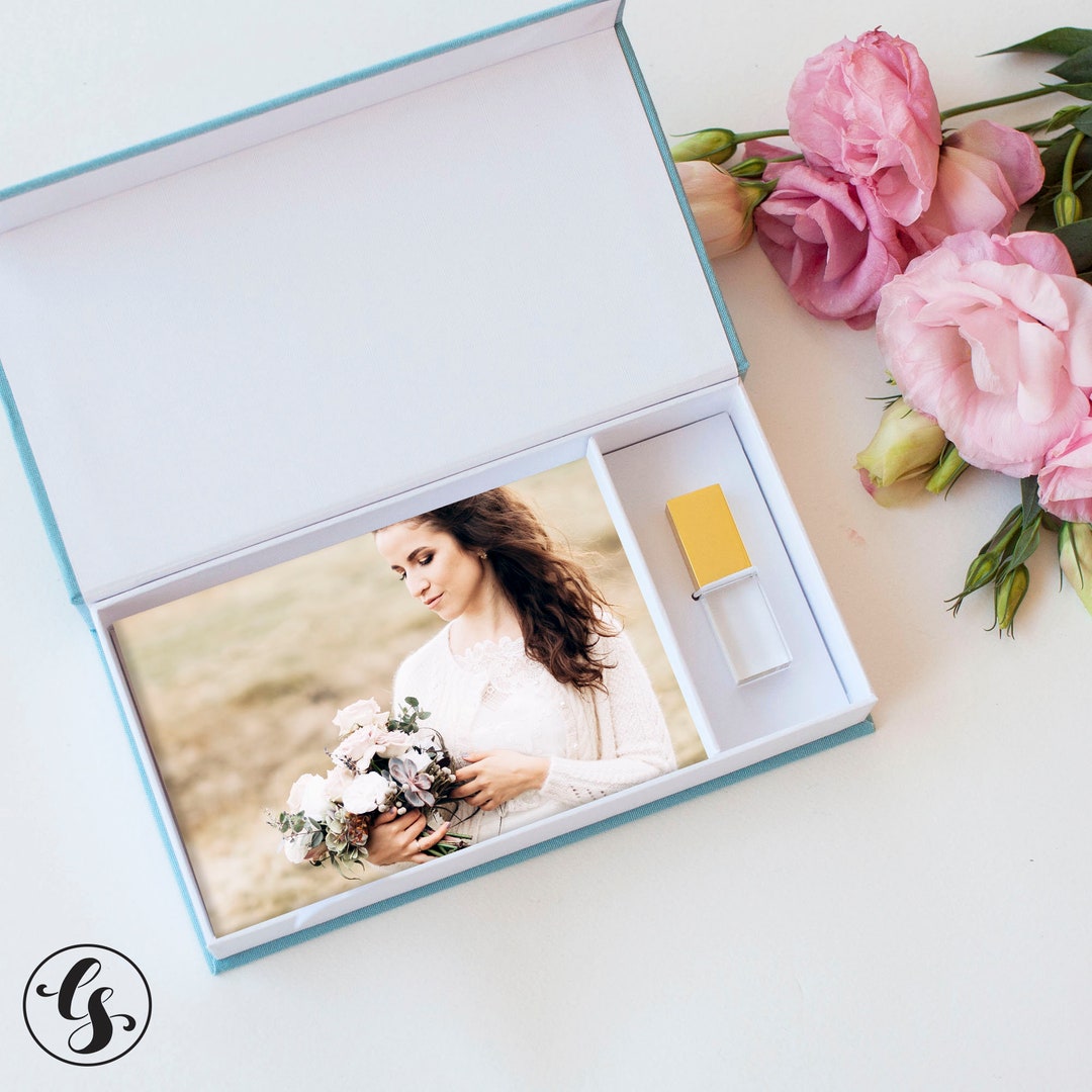 Photo Memory Box and USB Drive, Wedding Usb Photo Box, Custom Usb Flash ...