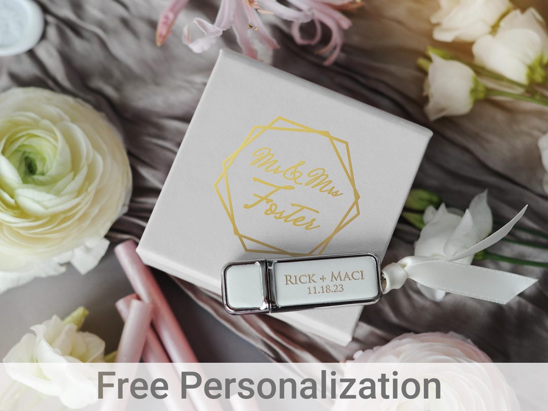 Wedding Flash Drive Box and USB Personalized, Custom Usb Drive and Box ...