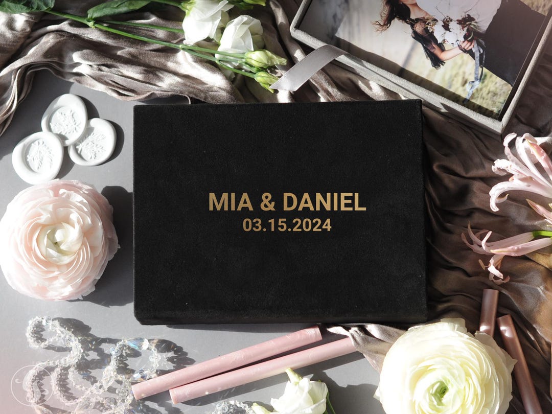 Wedding Photo Box 4x6, 5x7, 6x8. Custom Print Box Gift for Couple ...