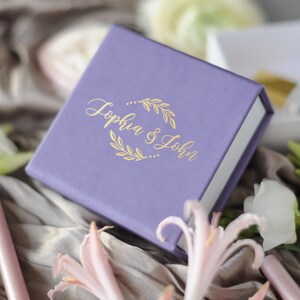 Personalized Box and USB Flash Drive, Wedding USB Drive Box, Gold ...