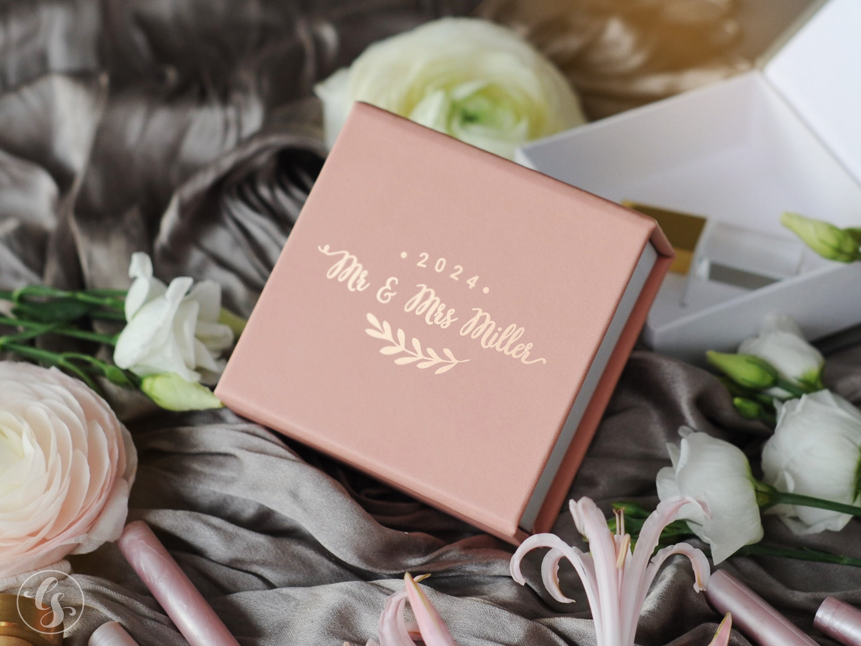 Custom USB Box and USB Drive, Wedding Glass Engraved USB Flash Drive 8 ...