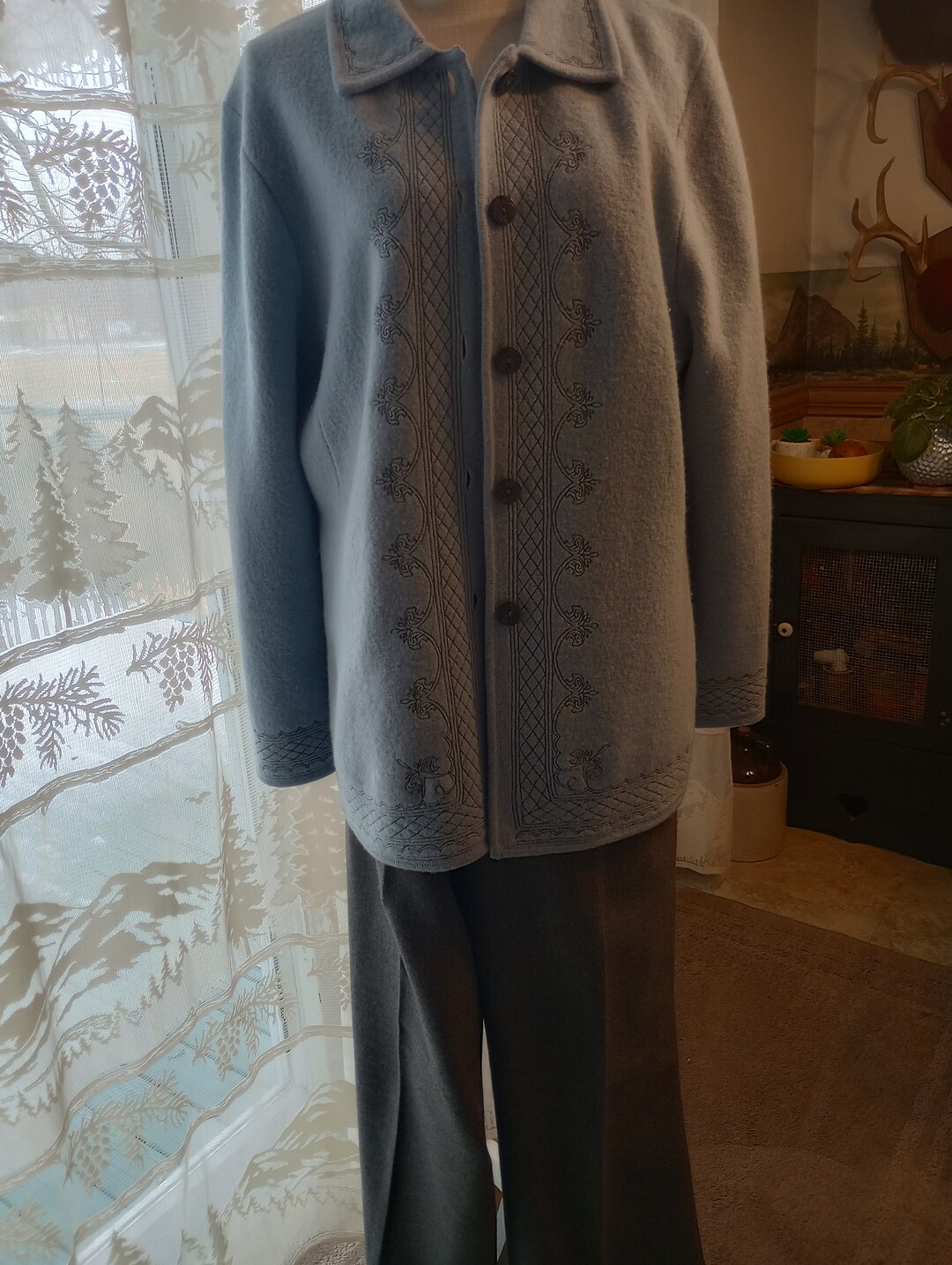 Vintage Women's Pendleton Pant Suit, Sweater Large, Wool Pants 16 - Etsy