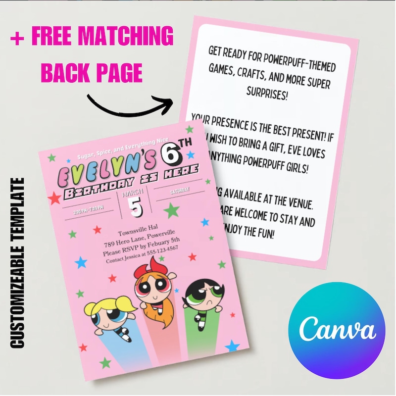 Powerpuff Girls Birthday - Etsy