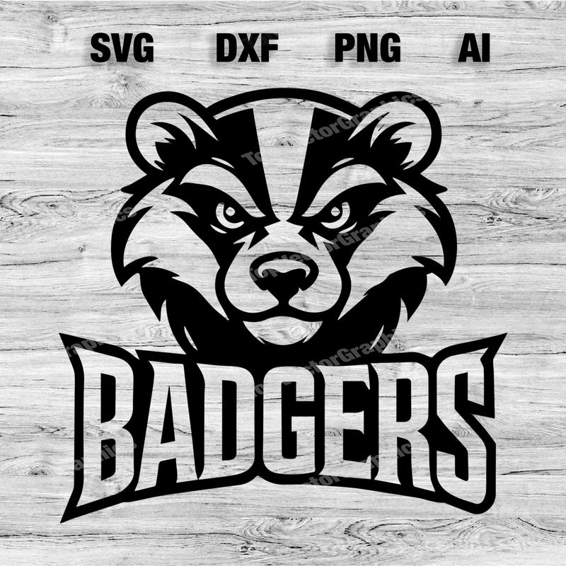 Badger School Logo - Etsy