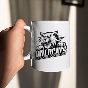Wildcats School Sport Team Logo SVG, PNG, PDF, Ai, Dxf File Baseball ...