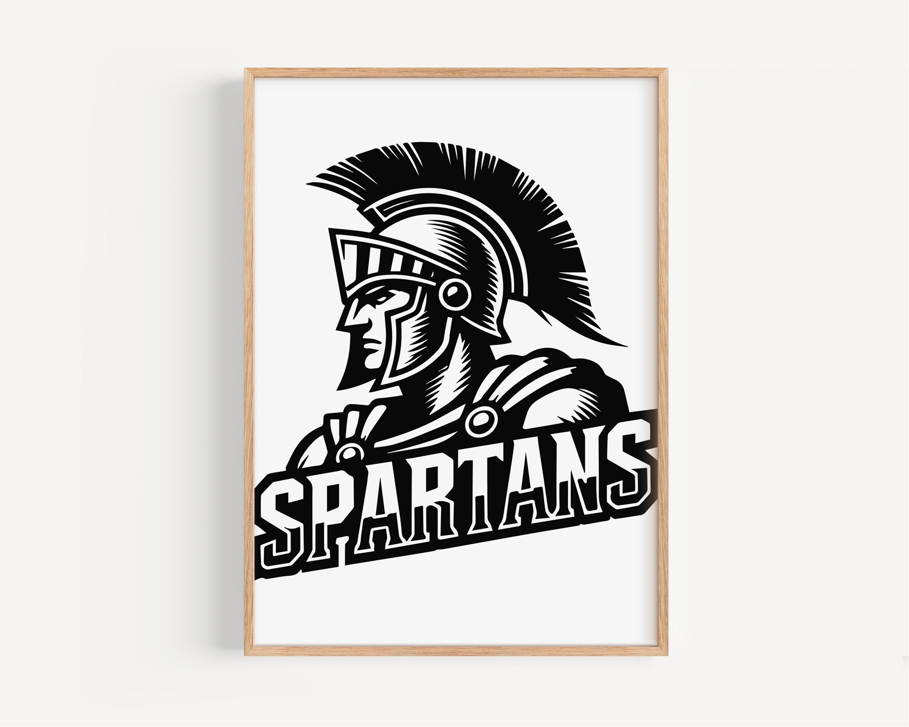 Spartans Sport Team Logo SVG, PNG, Dxf, Ai File | Baseball, Basketball ...