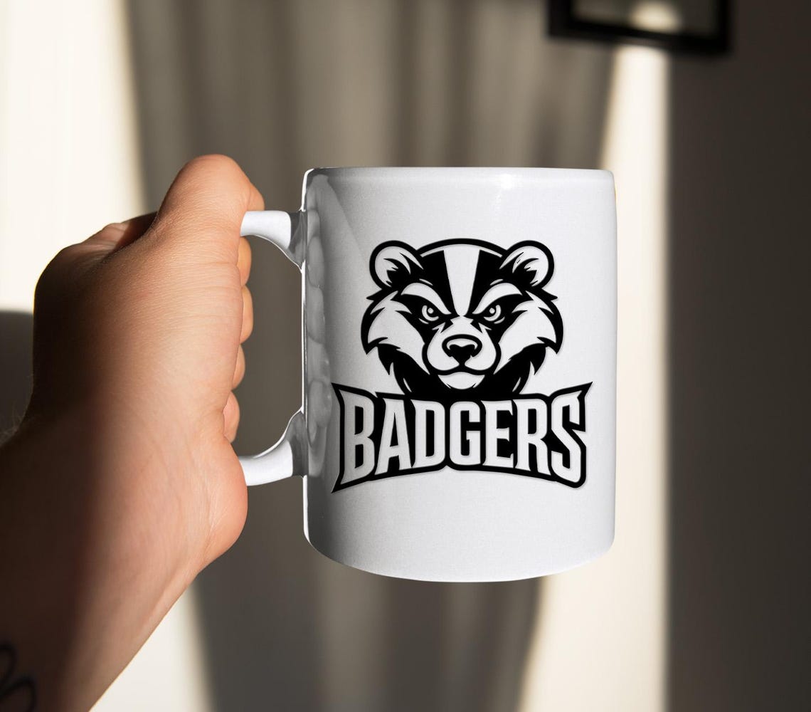 Badgers Sport Team Logo SVG, PNG, Dxf, Ai File | Baseball, Basketball ...