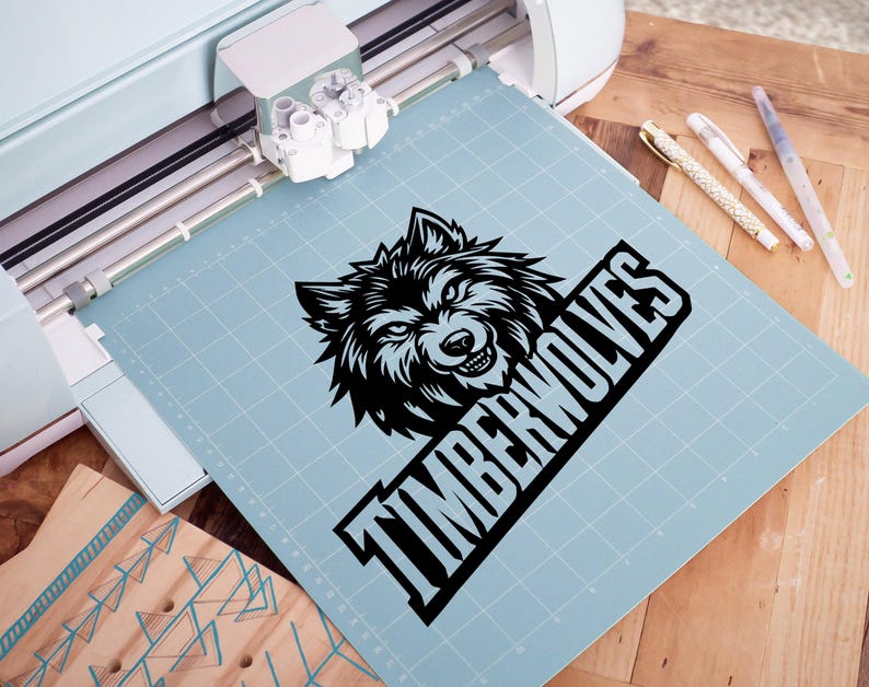 Timberwolves Sport Team Logo SVG, PNG, Dxf, Ai File | Baseball ...