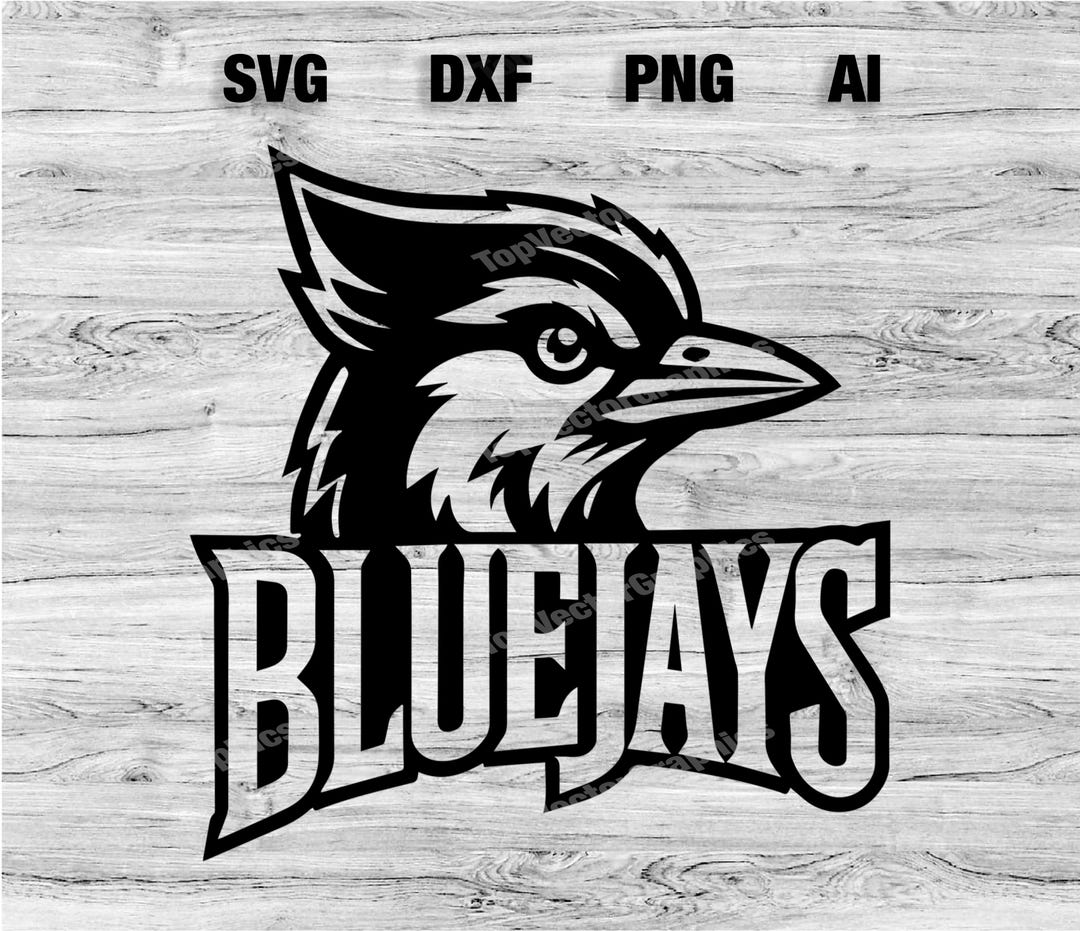 Bluejays Sports Team Logo SVG, PNG, Dxf, Ai File | Baseball, Basketball ...