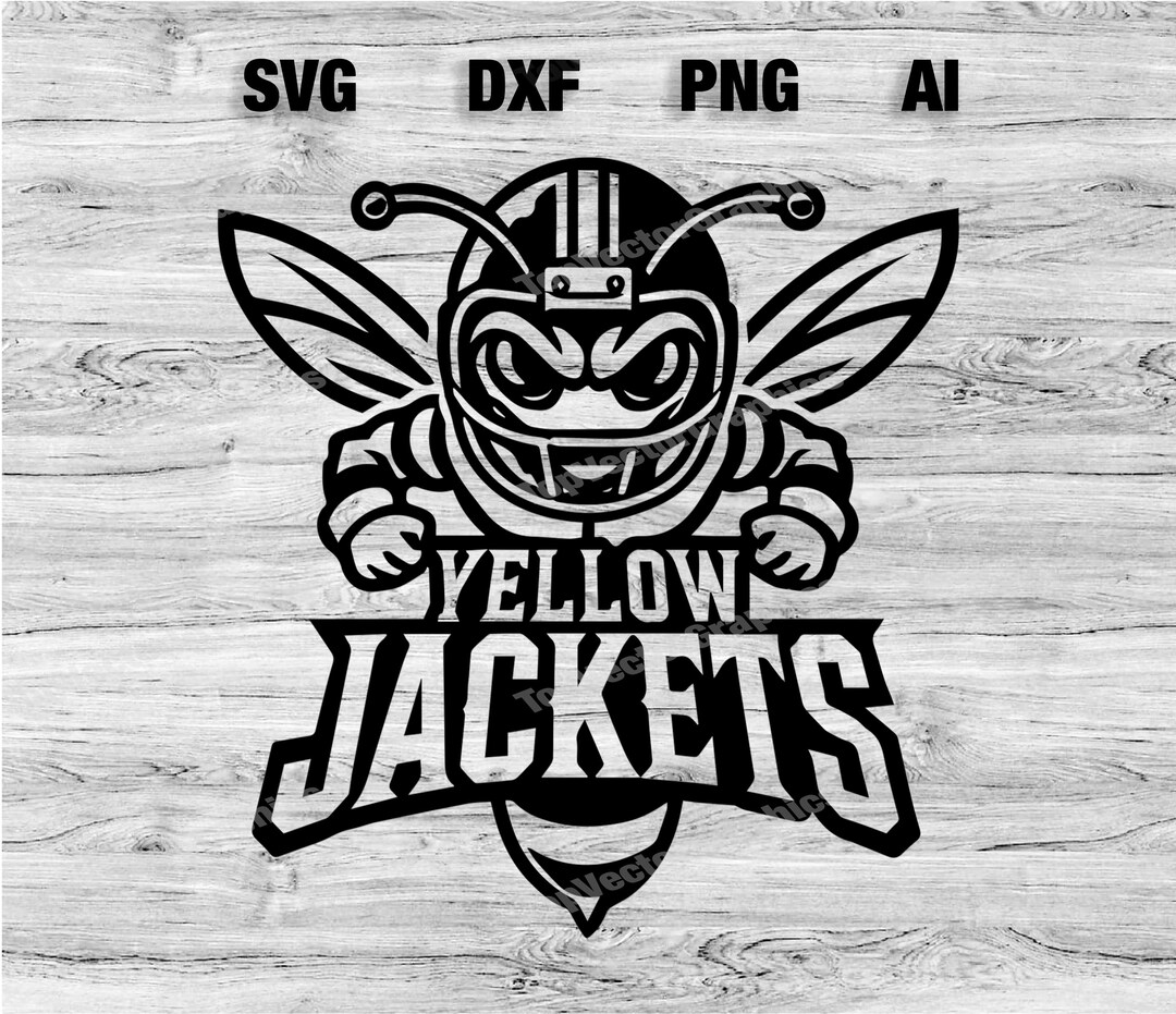 Yellow Jackets Sports Team Logo SVG, PNG, Dxf, Ai File | Baseball ...