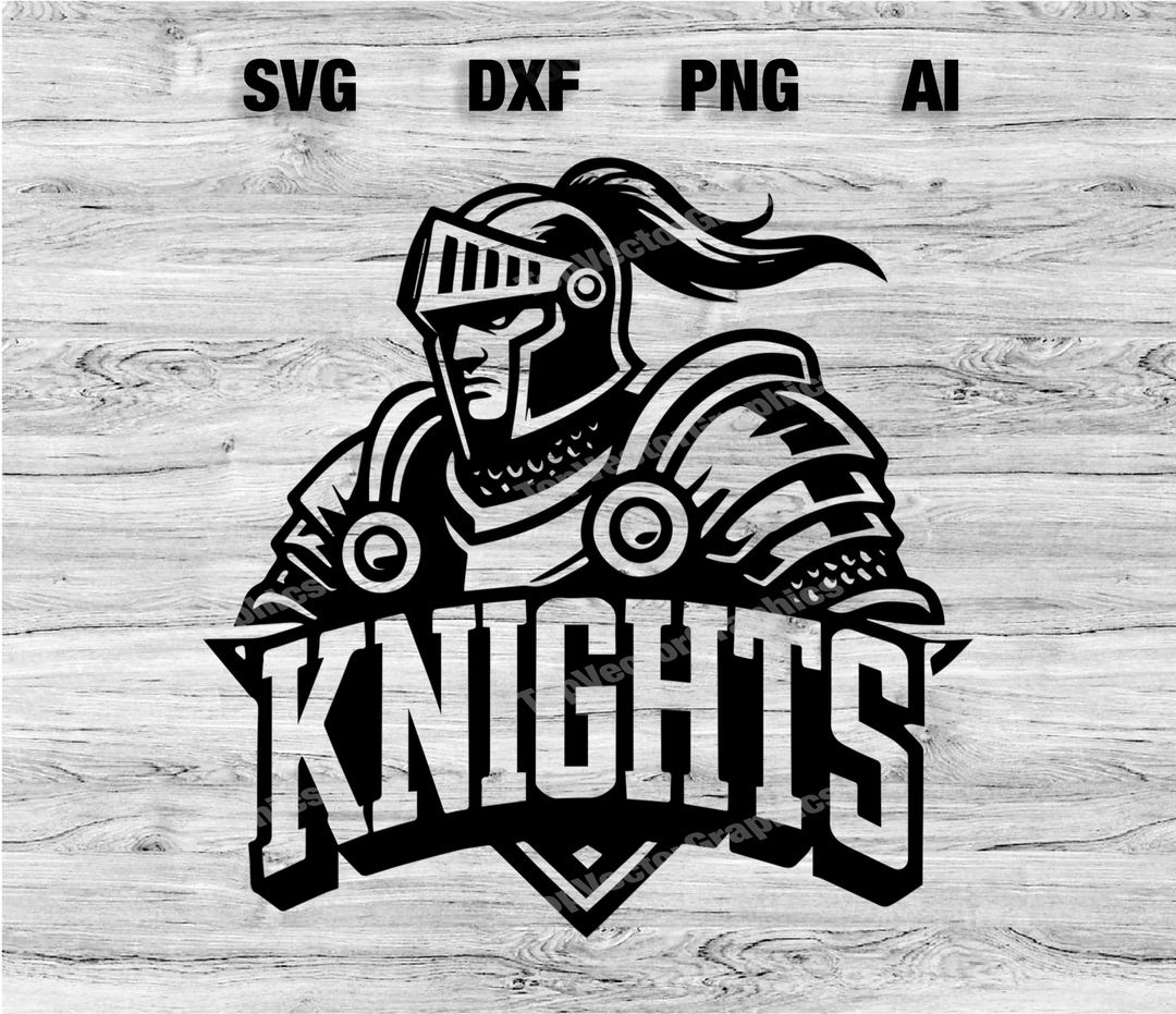 Knights Sports Team Logo SVG, PNG, Dxf, Ai File | Baseball, Basketball ...