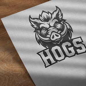 Hogs Sport Team Logo SVG, PNG, Dxf, Ai File | Baseball, Basketball ...