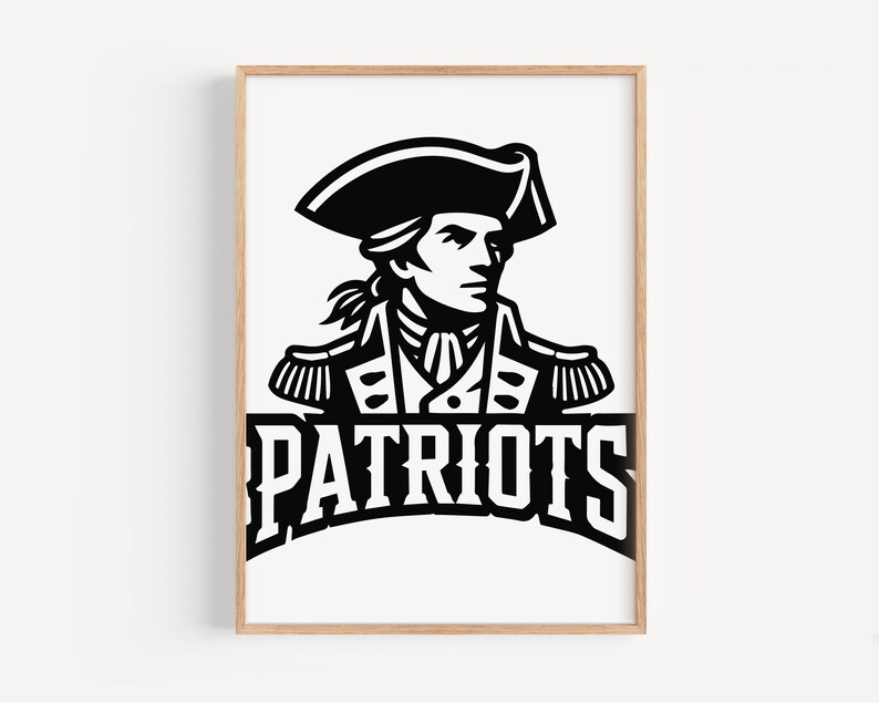 Patriots Sport Team Logo SVG, PNG, Dxf, Ai File | Baseball, Basketball ...