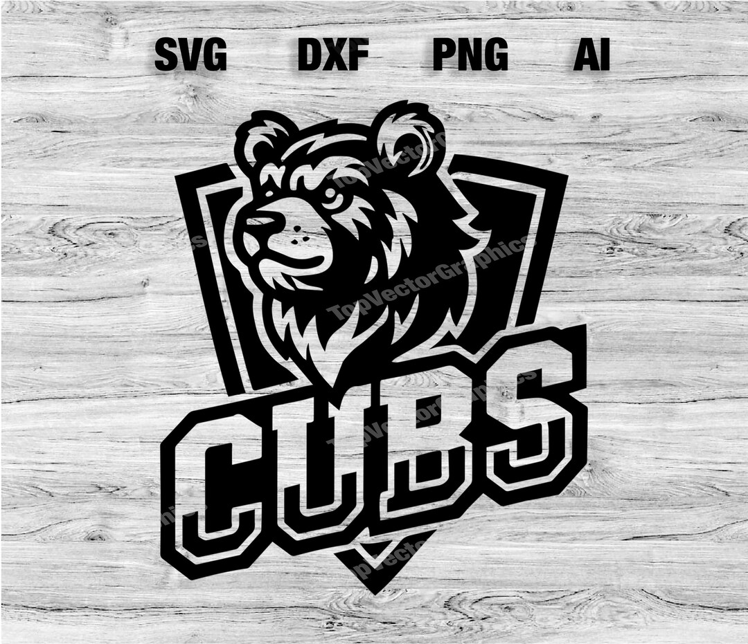 Cubs Sport Team Logo SVG, PNG, Dxf, Ai File | Baseball, Basketball ...
