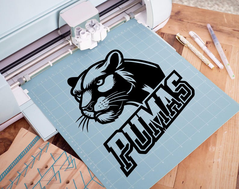 Pumas Sport Team Logo SVG, PNG, Dxf, Ai File | Baseball, Basketball ...