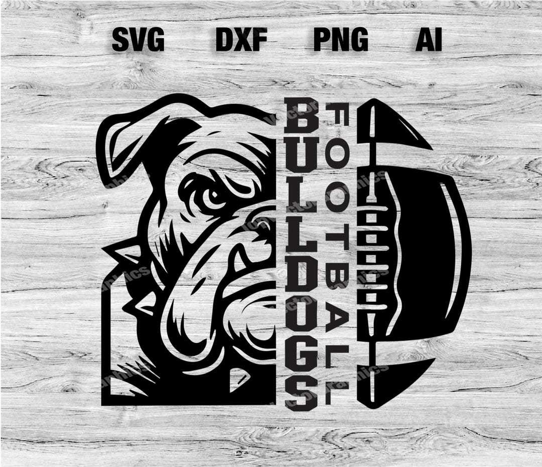 Bulldogs Football Sport SVG, PNG, Dxf, Ai File | Bulldogs Football ...