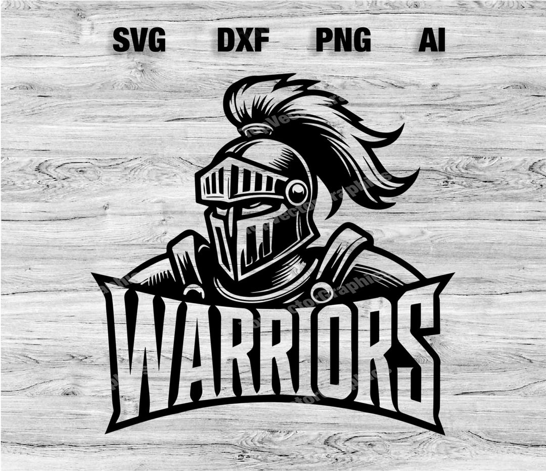 Warriors Sports Team Logo SVG, PNG, Dxf, Ai File | Baseball, Basketball ...