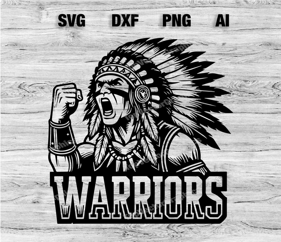 Warrior’s Sport Team Logo SVG, PNG, Dxf, Ai File | Baseball, Basketball ...