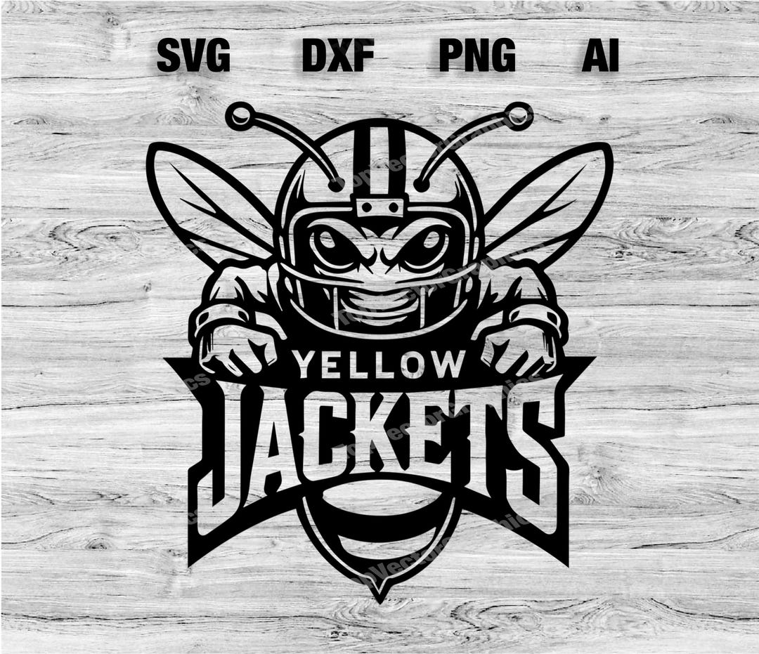 Yellow Jackets Sports Team Logo SVG, PNG, Dxf, Ai File | Baseball ...
