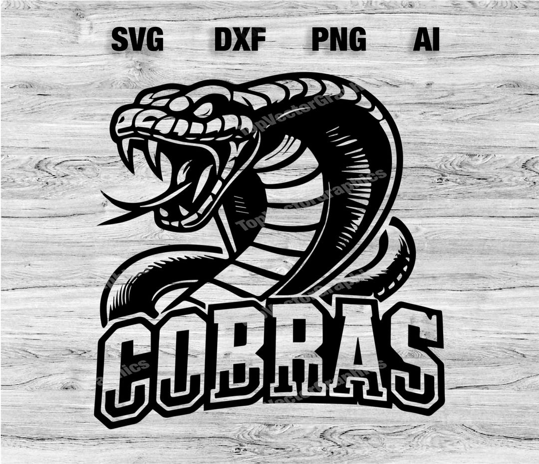 Cobras Sport Team Logo SVG, PNG, Dxf, Ai File | Baseball, Basketball ...