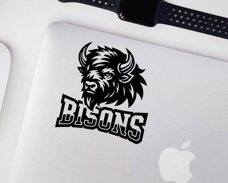 Bisons Sport Team Logo SVG, PNG, Dxf, Ai File | Baseball, Basketball ...