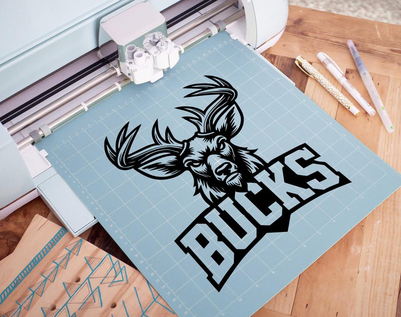 Bucks Sport Team Logo SVG, PNG, Dxf, Ai File | Baseball, Basketball ...