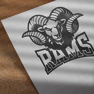 Rams Sport Team Logo SVG, PNG, Dxf, Ai File | Baseball, Basketball ...