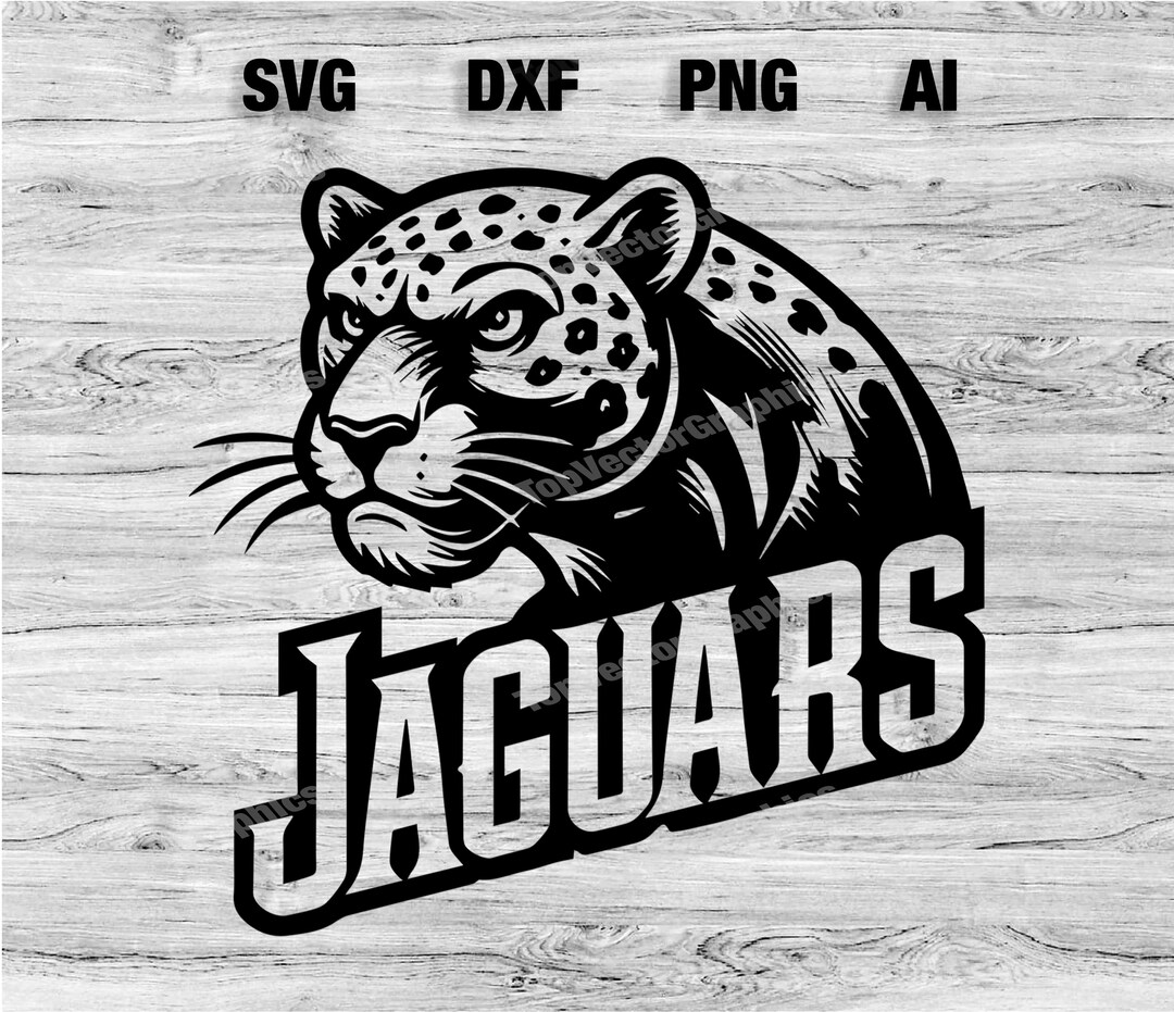 Jaguars Sport Team Logo SVG, PNG, Dxf, Ai File | Baseball, Basketball ...