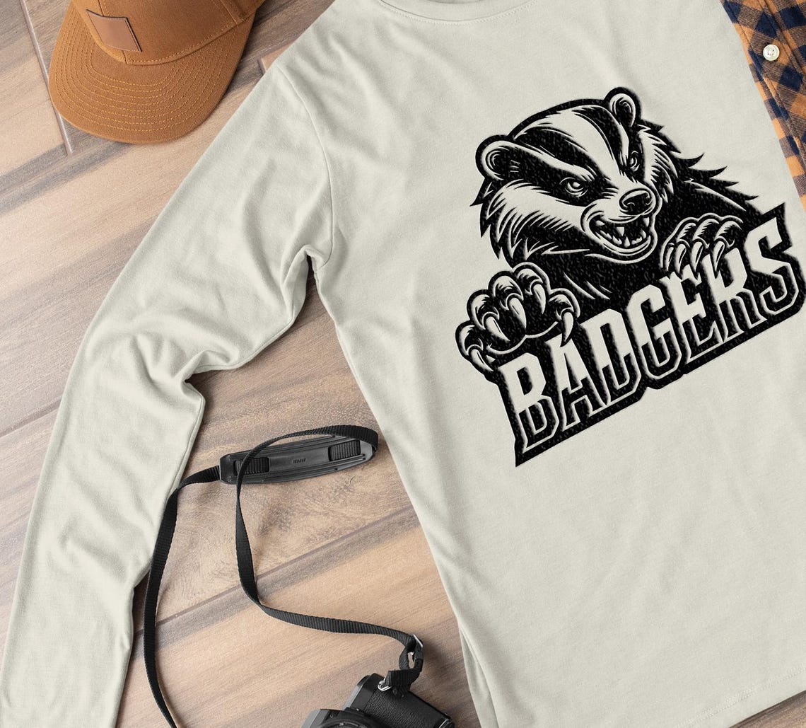 Badgers Sport Team Logo SVG, PNG, Dxf, Ai File | Baseball, Basketball ...