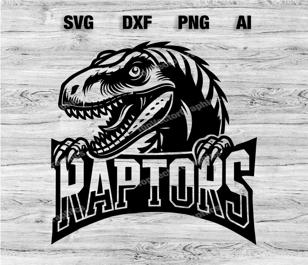 Raptors School Sport Team Logo SVG, PNG, PDF, Ai, Dxf File Baseball ...