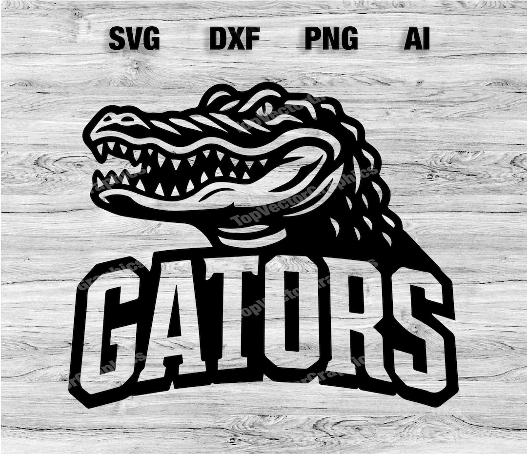 Gators Sports Team Logo SVG, PNG, Dxf, Ai File | Baseball, Basketball ...