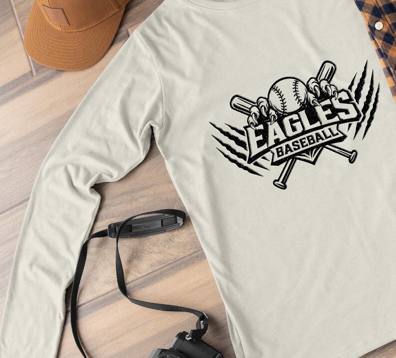 Eagles Baseball Logo SVG, PNG, Dxf, Ai File | School Logo T-shirt Svg ...