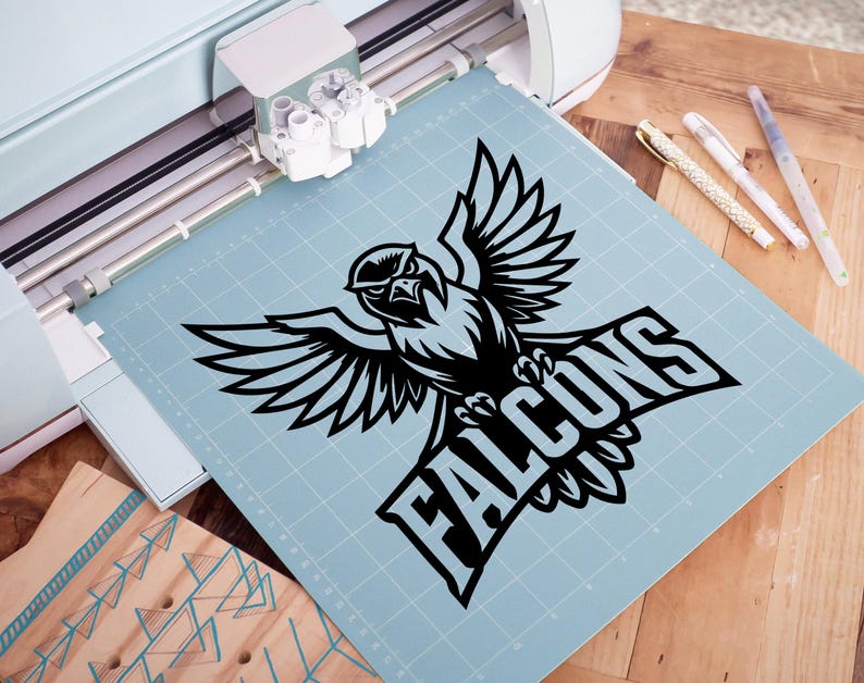 Falcons Sports Team Logo SVG, PNG, Dxf, Ai File | Baseball, Basketball ...