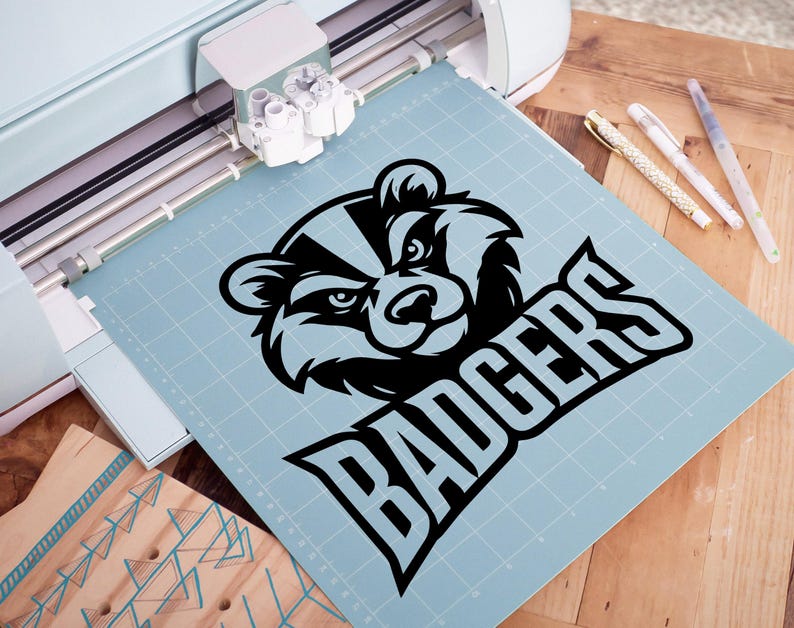 Badgers Sport Team Logo SVG, PNG, Dxf, Ai File | Baseball, Basketball ...