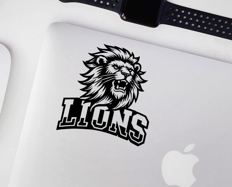 Lions Sports Team Logo SVG, PNG, Dxf, Ai File | Baseball, Basketball ...
