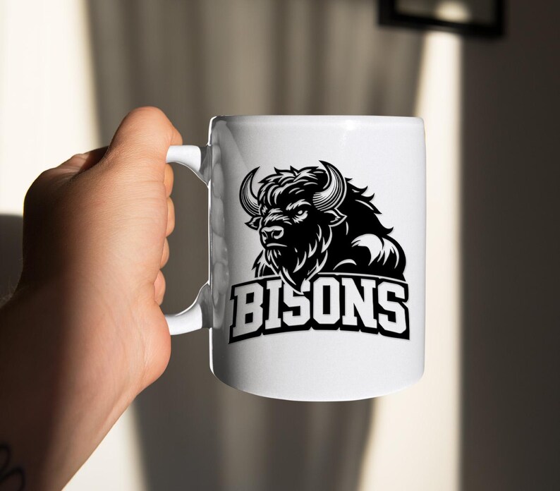 Bisons Sport Team Logo SVG, PNG, Dxf, Ai File | Baseball, Basketball ...