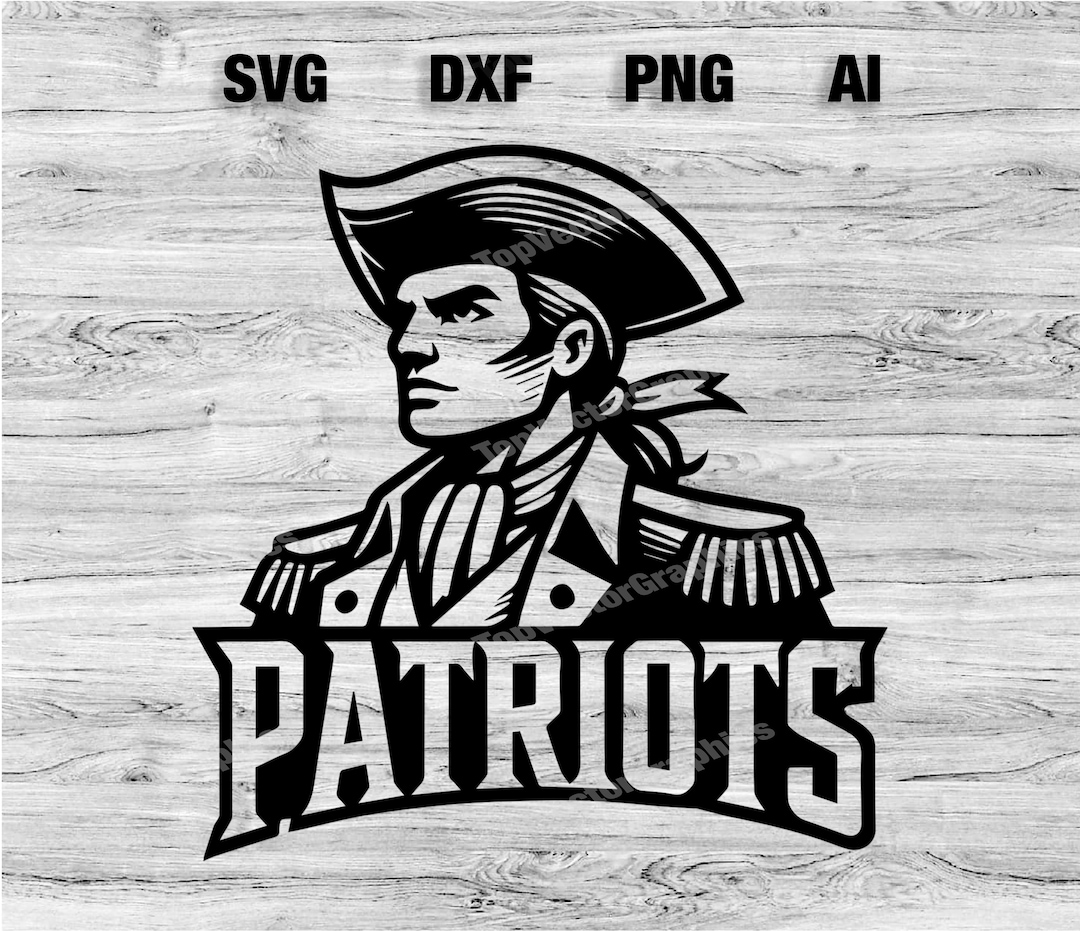 Patriots Sport Team Logo SVG, PNG, Dxf, Ai File | Baseball, Basketball ...