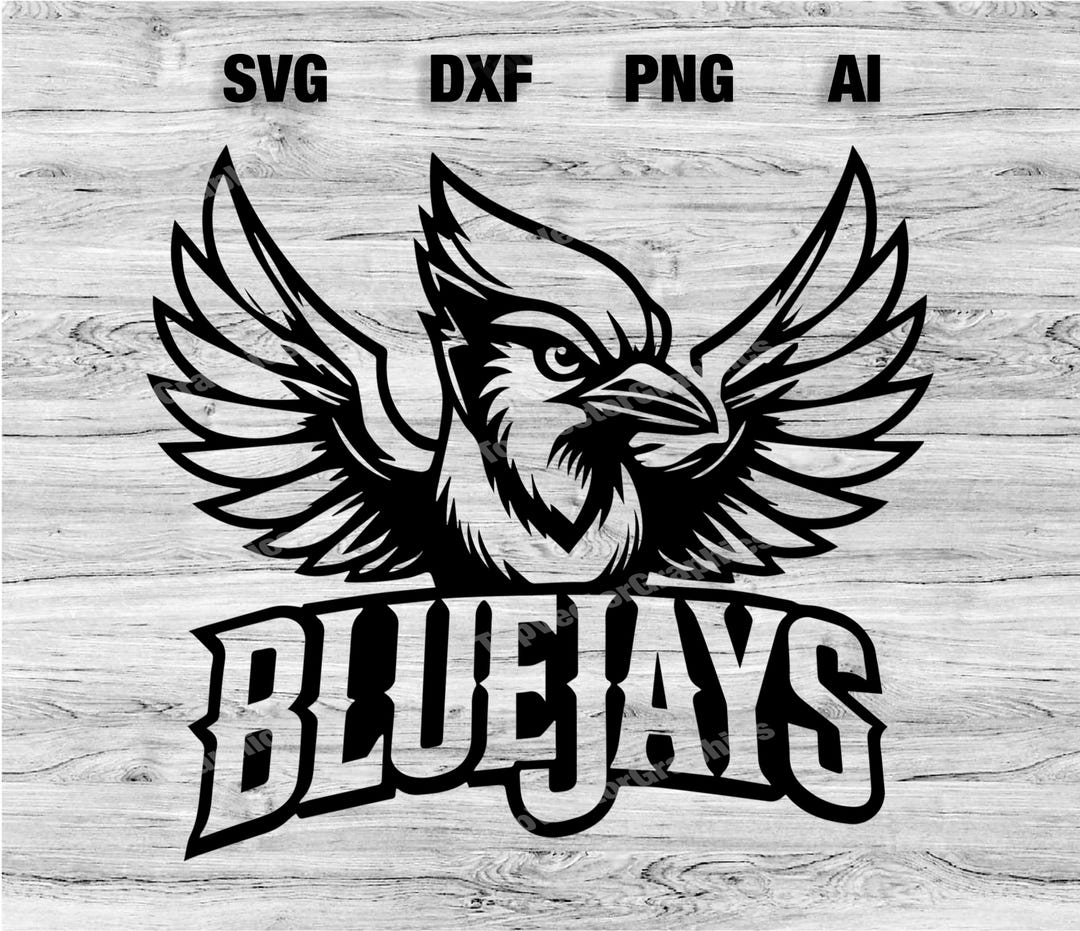 Bluejays Sports Team Logo SVG, PNG, Dxf, Ai File | Baseball, Basketball ...