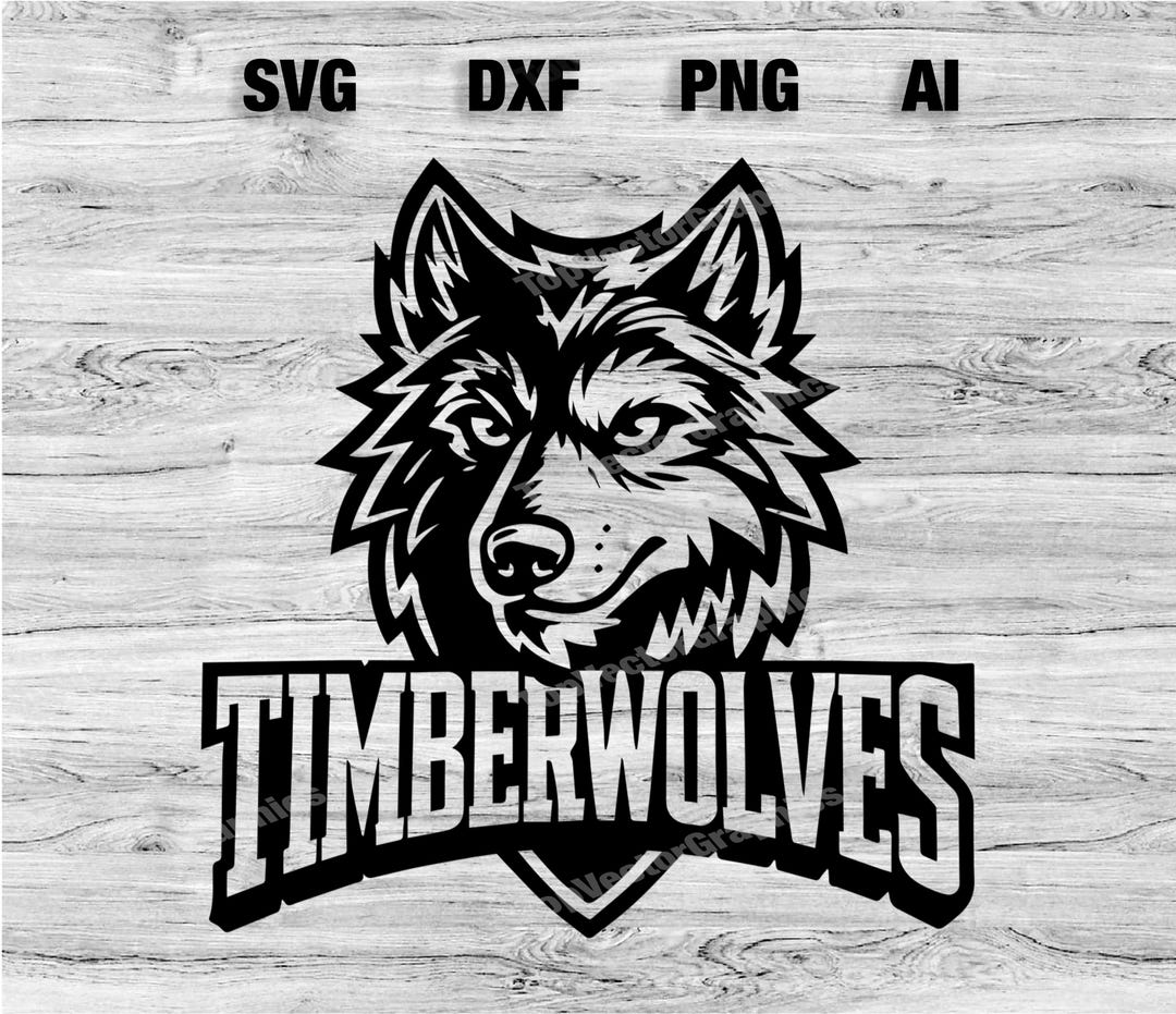 Timberwolves Sport Team Logo SVG, PNG, Dxf, Ai File | Baseball ...