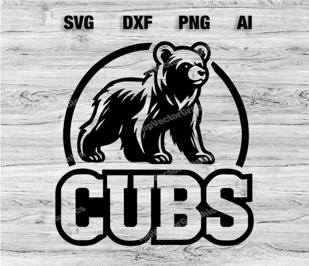 Cubs Sport Team Logo SVG, PNG, Dxf, Ai File | Baseball, Basketball ...
