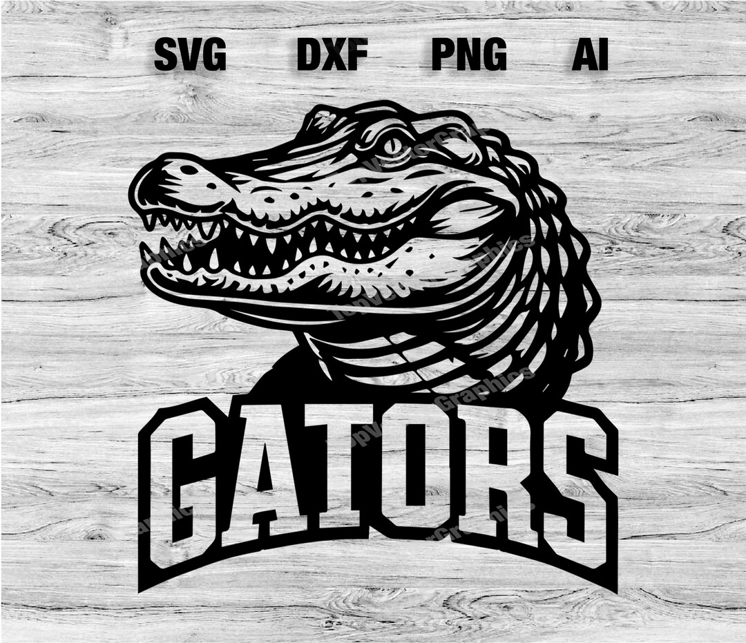 Gators School Sport Team Logo SVG, PNG, PDF, Ai, Dxf File Baseball ...